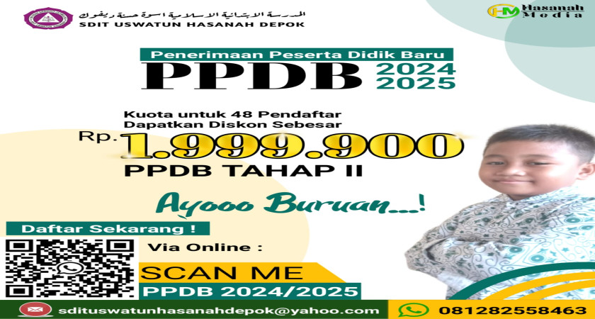 PPDB SDIT Uswatun Hasanah | SDIT Uswatun Hasanah
